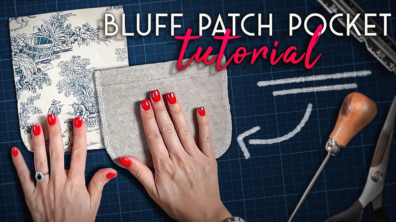 How to Sew an Invisible Patch Pocket | Bluff Patch Pocket Tutorial ...