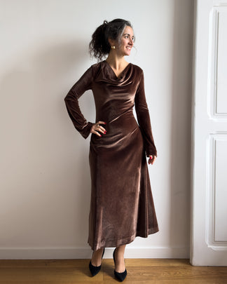 Estelle Cowl Dress – PDF Sewing Pattern – Just Patterns